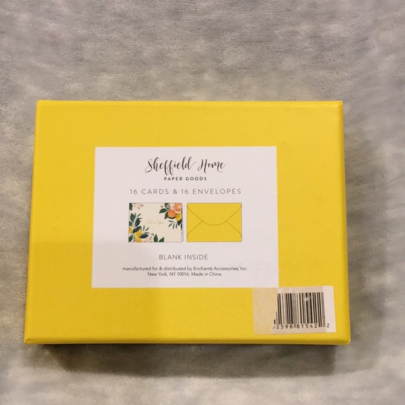 Sheffield Home | Office | Citrus Floral Thank You Note Set Of 6 By ...